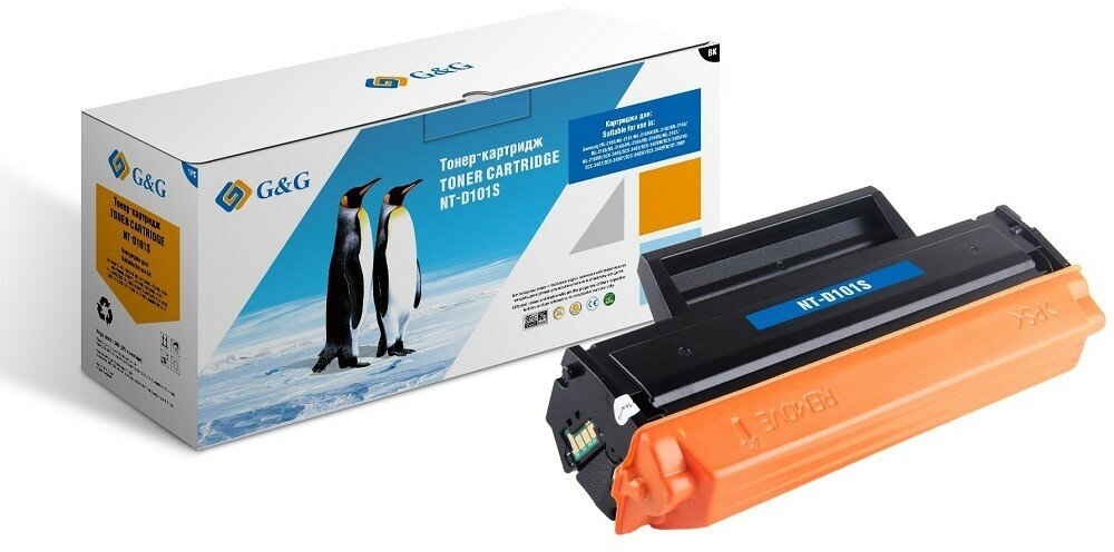 Картридж лазерный G&G GG-D101S черный (1500стр.) для Samsung Samsung ML-2160/ML-2161/ML-2165W/ML-216
