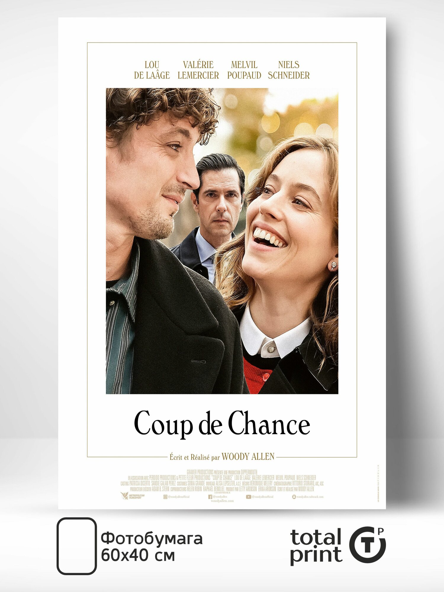 TotalPrint Постер для интерьера по фильму, 60х40см, Великая ирония