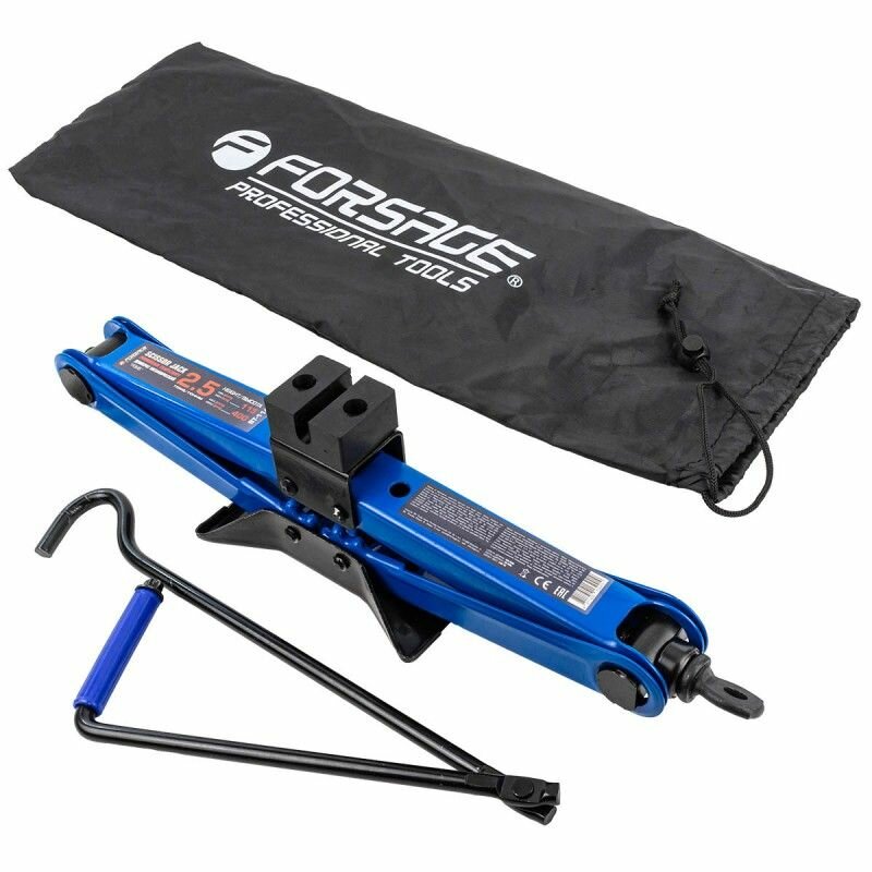 Домкрат механический Forsage 'ромб' 2,5 тонны в водоотталкивающем чехле