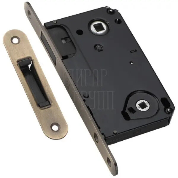 Замок межкомнатный санузловый WC магнитный ADDEN BAU WC MAG 5090 бронза