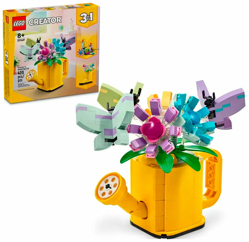 Конструктор Lego CREATOR Цветы в лейке 3в1 (31149)