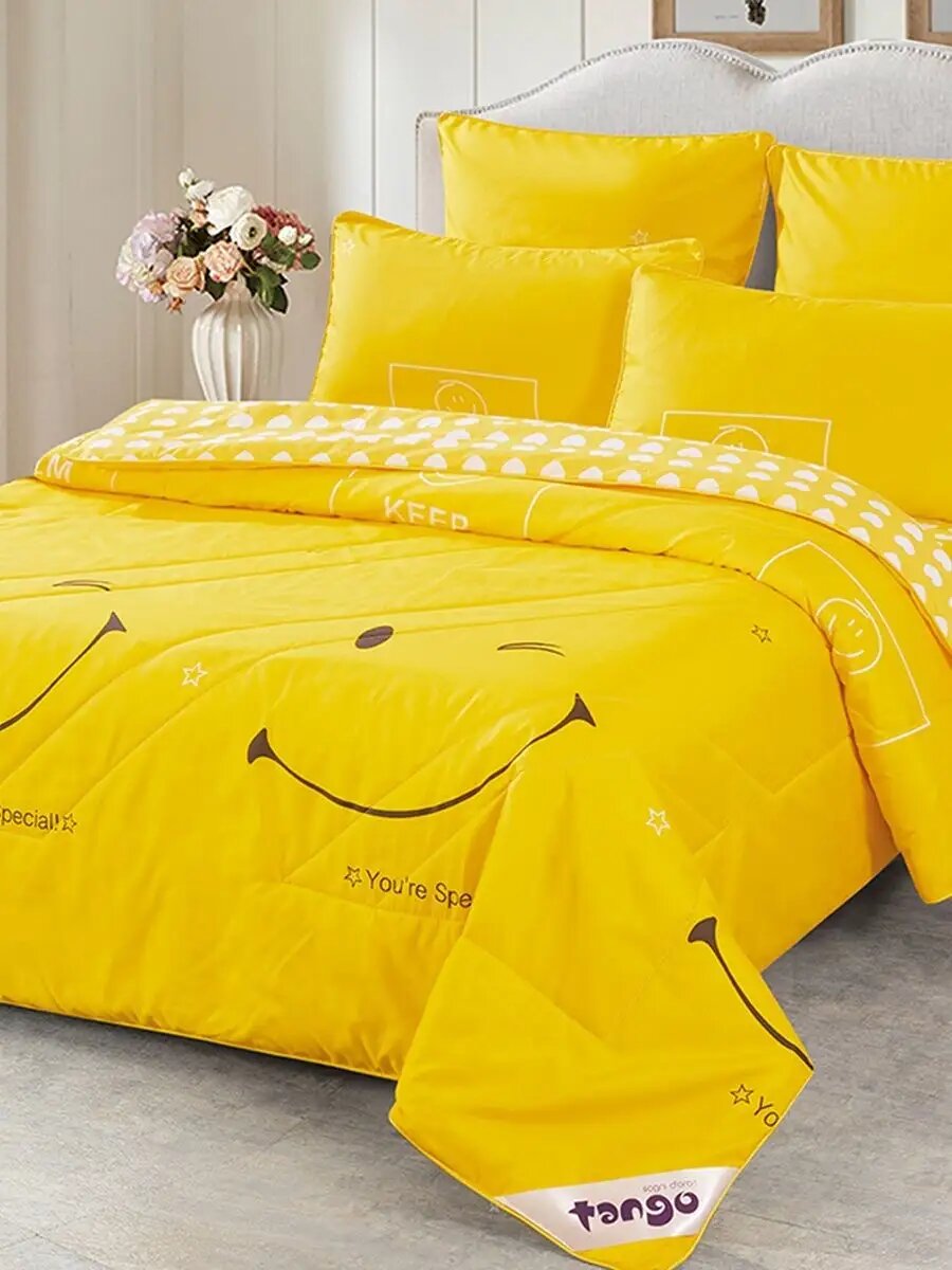 Постельное белье с одеялом семейное De Verano