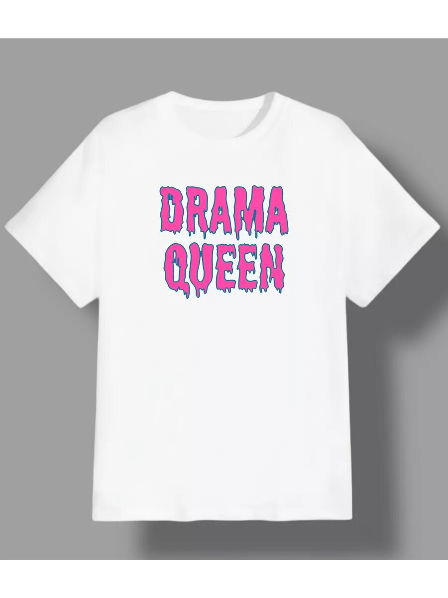 Футболка drama queen надпись
