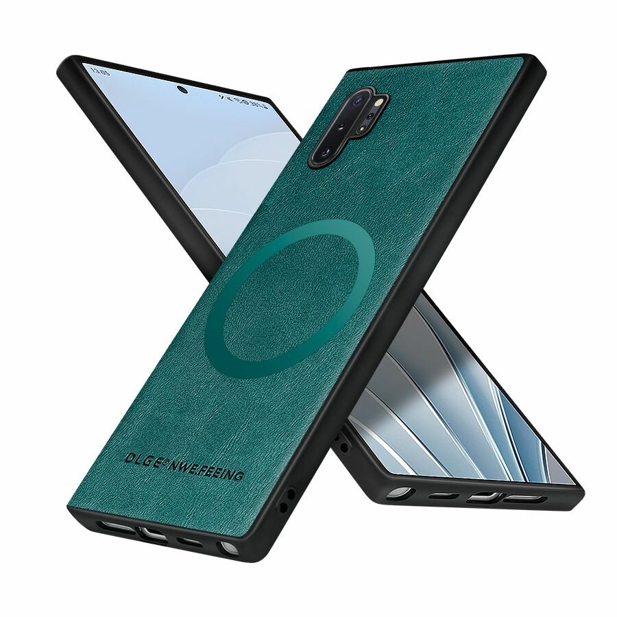 Кожаный чехол для телефона Samsung Galaxy Note 10 Plus / Самсунг Ноте 10 Плюс, модный, легкий, устойчивый к падениям, прочный, простой