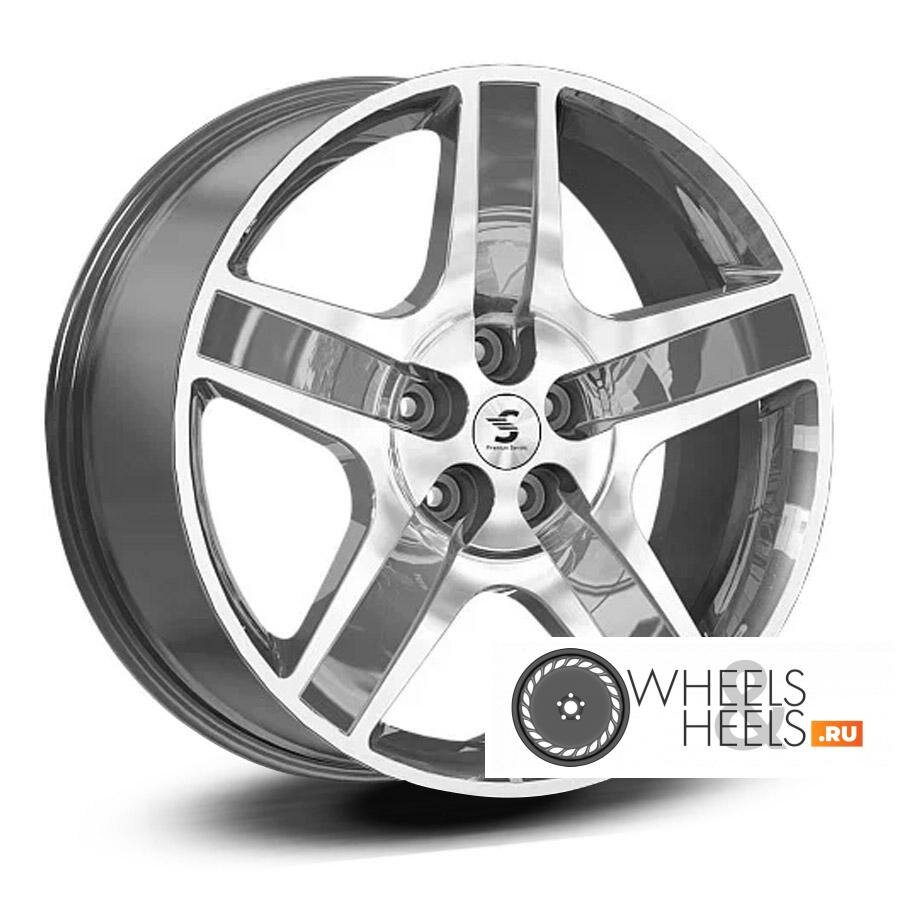 Диск Premium Series КР008 BMW X7 20x8.5 5x112 et35 dia66.6 Графитовый глянцевый с полированной лицевой поверхностью