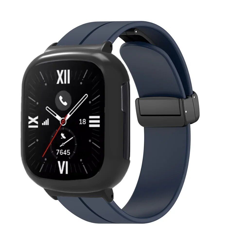 Смарт-часы TAMISTER с черным силиконовым ремешком Midnight Blue
