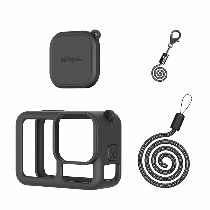 Силиконовый чехол aMagisn для GoPro Hero 13 черный Black Case