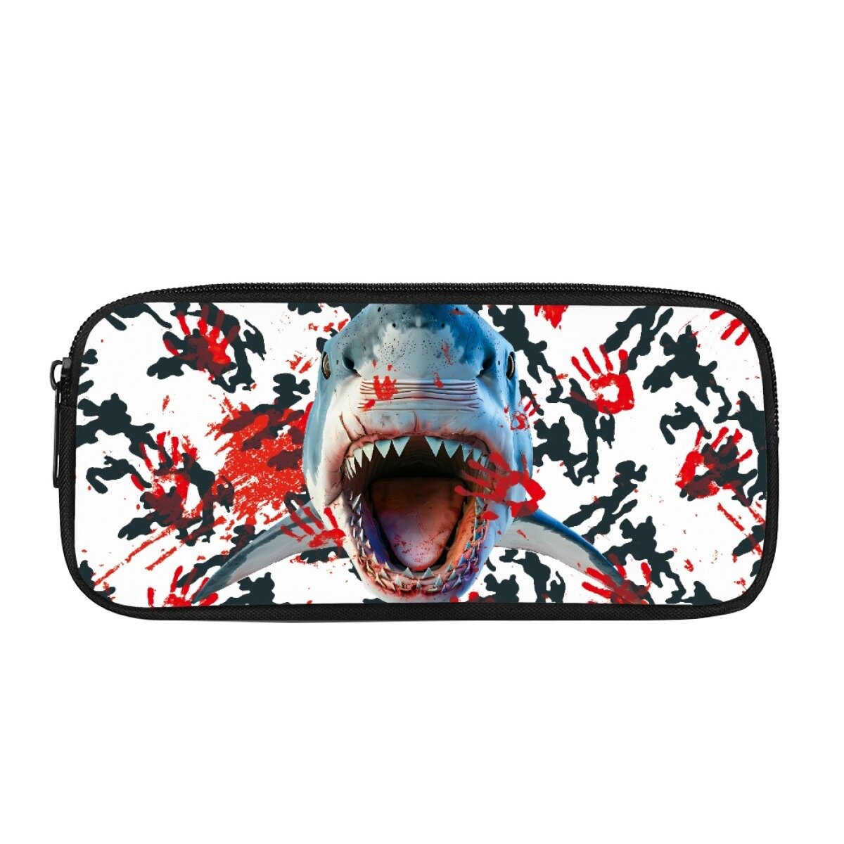 Пенал Independent Station Shark YSFB04897K-1, мужской, большой, цельный, прямой завод