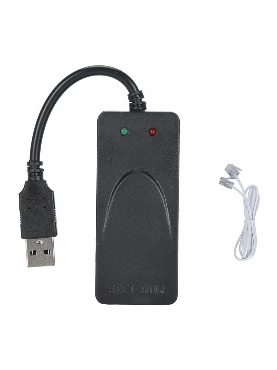 56K Внешний модем набрать модем, двойные порты RJ11, USB-соединение, поддерживает идентификатор вызывающего абонента, совместим с Windows, Linux, ноутбуком, компьютером