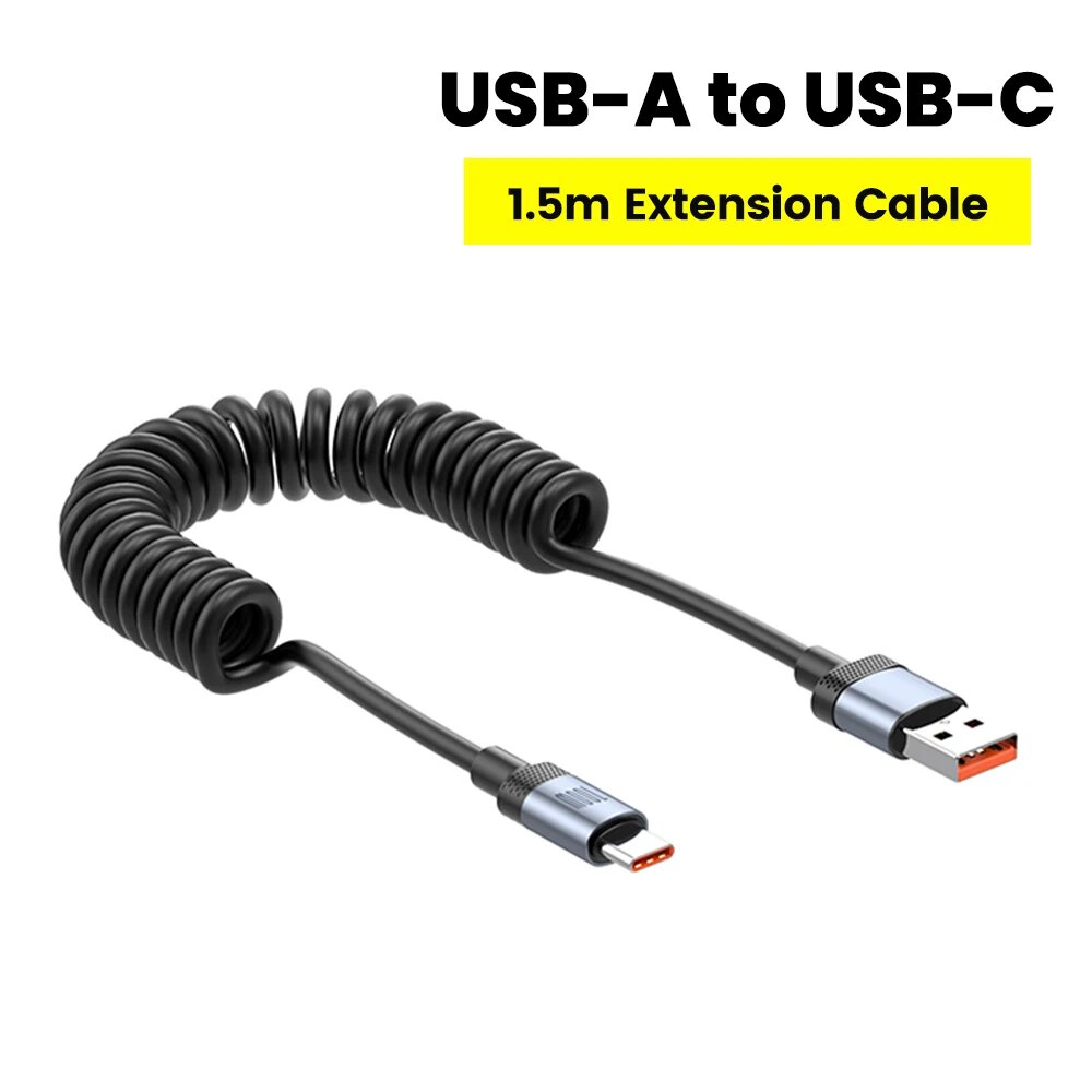 Кабель USB Type C мощностью 100 Вт для iPhone 16 15 Pro 5A USB Type C для быстрой USB to Type C