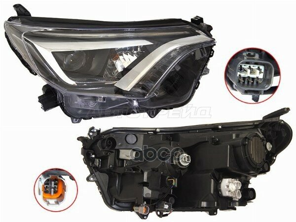 Фара Toyota RAV4 (XA40) 15-19 (Справа/ LED/ С электрокорректором) Sat арт. ST-212-11RVR