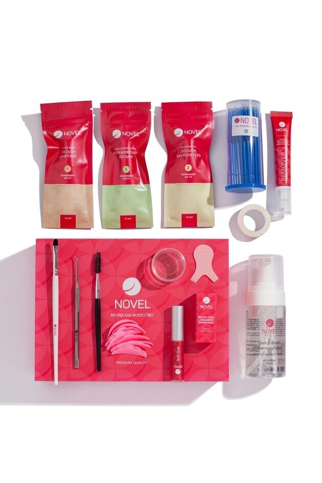 NOVEL Набор для ламинирования ресниц Lash Up Гуру с ботоксом, Составы для ламинирования ресниц