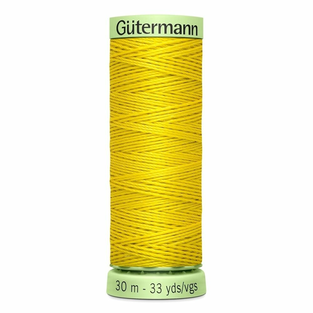 Декоративная нить Gutermann 30/30 м для отстрочки, 100% полиэстер, цвет 177 ярко-желтый, 5 шт (3)
