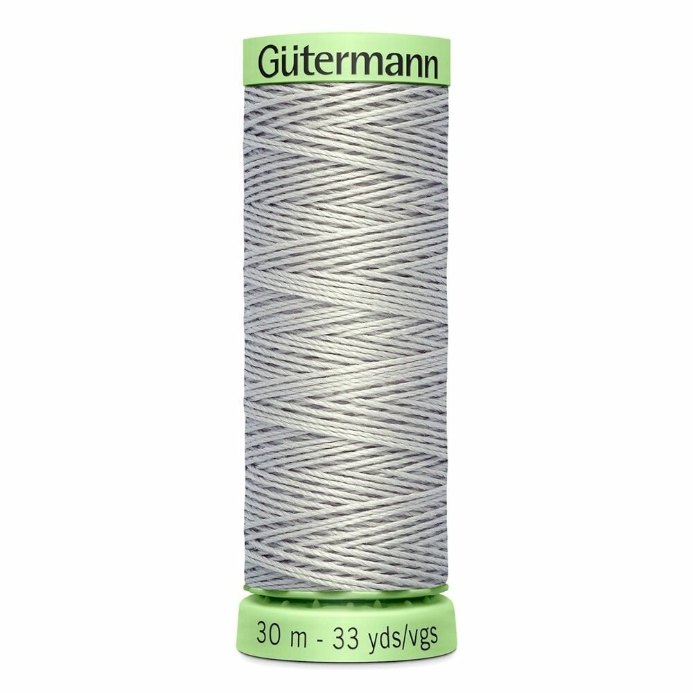 Декоративная нить Gutermann 30/30 м для отстрочки, цвет 8 светло-серый, 5 шт (3)