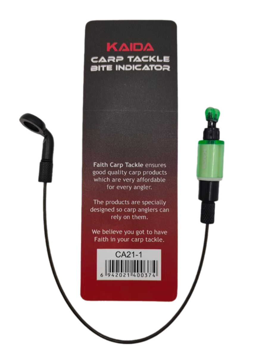 Сигнализатор поклёвки (свингер) KAIDA CA21-1 на тросике зеленый
