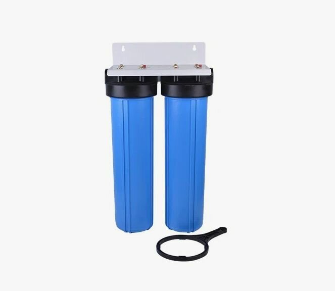 Unicorn Корпус фильтра двойной FH-20BB-DUO 1" (Big Blue 20") + ключ и крепление