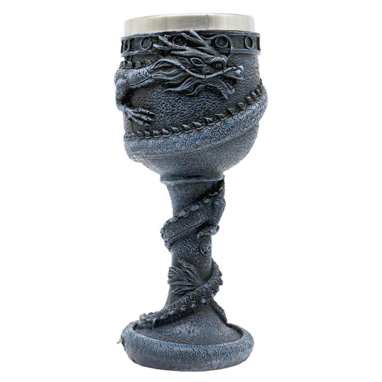 Бокал сувенирный Синий Дракон, металл/пластик, 150мл (28456)