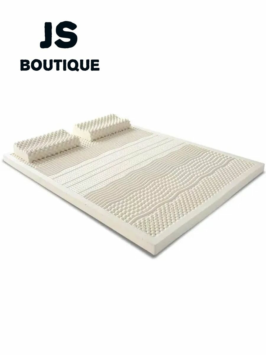 Матрас из натурального латекса, 95D массажный, с наматрасником, улучшает сон, без пружин, удобный и дышащий, спа-