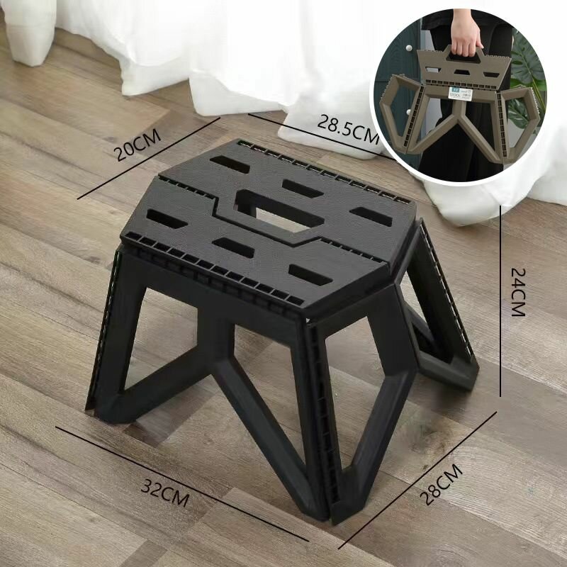 Табурет стремянка складной туристический пластиковый 150 кг