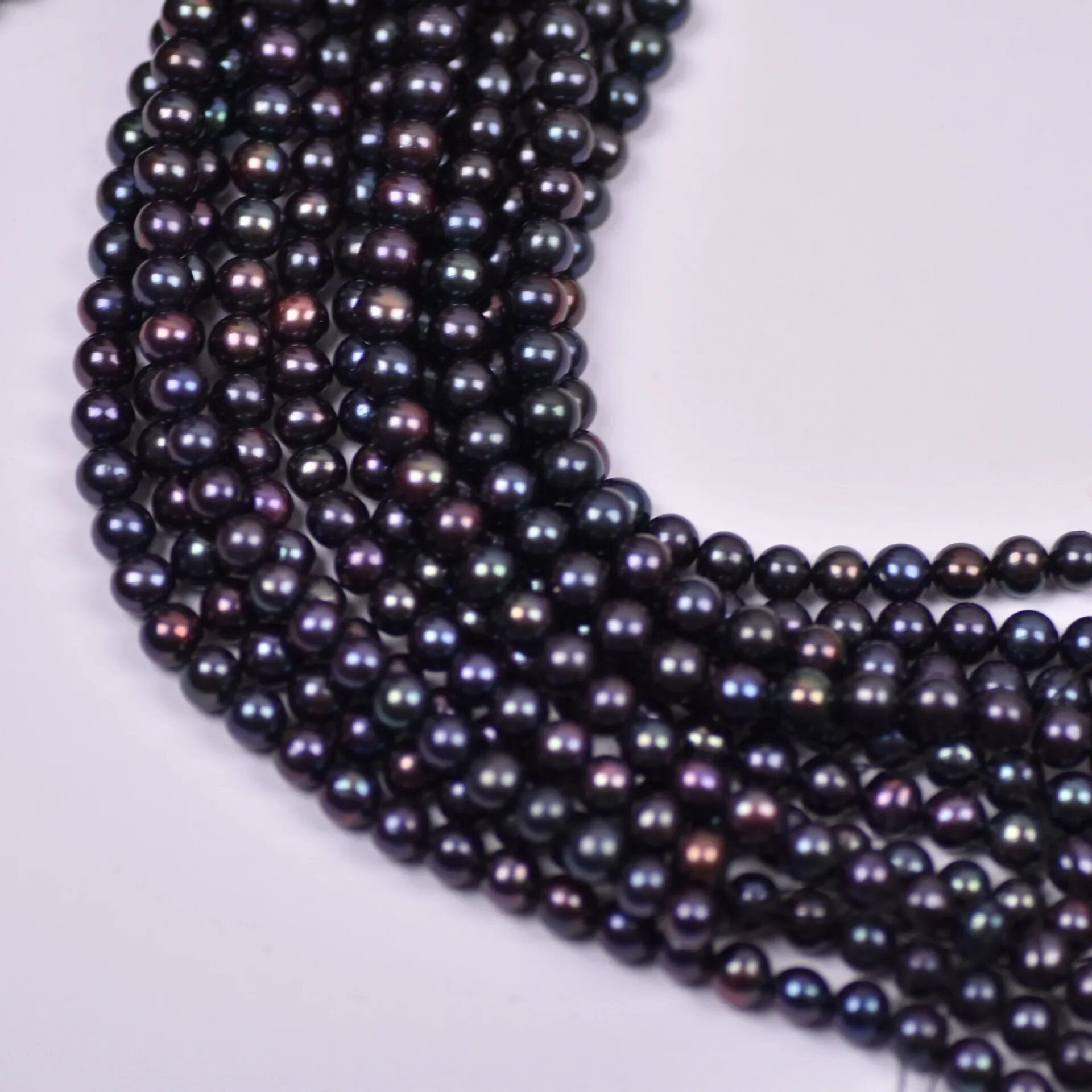 8-9 мм 4A блестящий натуральный пресноводный павлин, черный круглый жемчуг, бархатистая бусина, подарочные ювелирные изделия, сделай сам, ожерелье, браслет, аксессуары