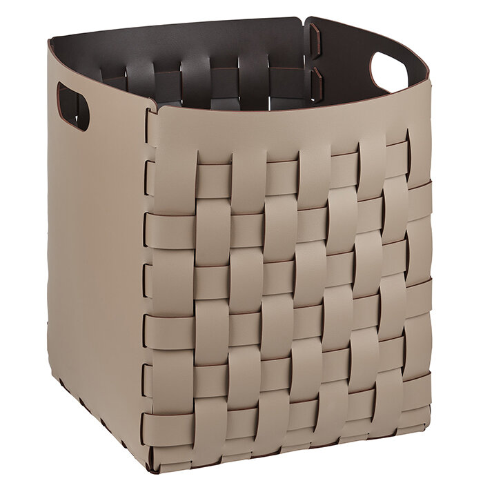 ADJ Корзинка Bottega, 35x35xH40 см, цвет: капучино/шоколад