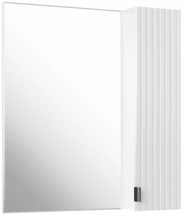 Зеркало ASB-Mebel Дора 60 с полкой, со шкафчиком, 60, 4 см, белое, в современном стиле, зеркало настенное в ванную