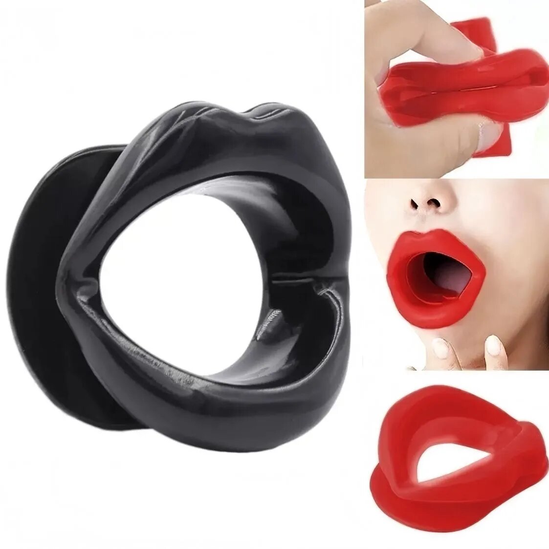 Массажер Для Губ, Для Похудения Губ, Антивозрастной Тренажер Для Мышц Губ С Силиконовым Гелем