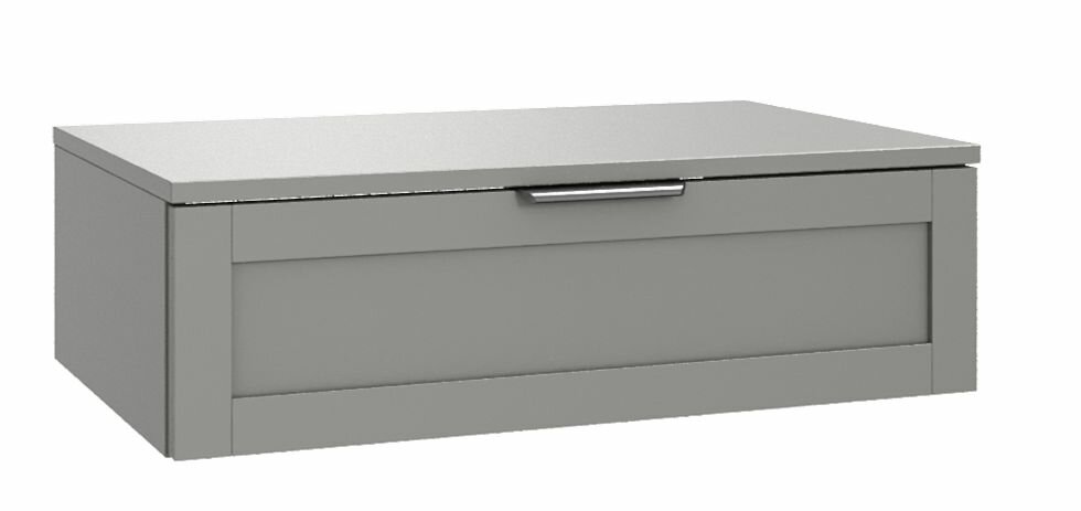 Консоль подвесная для прихожей Скандинавия 680х450х207, серая