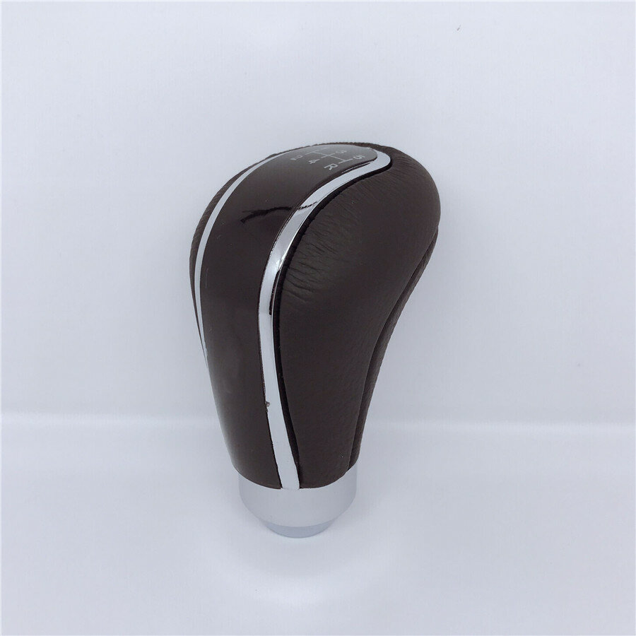 Универсальный Черный 5-ступенчатый Ручной Рычаг Переключения Передач из Кожи PU с Адаптером