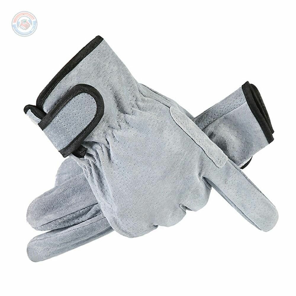 Термостойкие сварочные перчатки из кожи, огнестойкие рабочие перчатки для сварки, камина, духовки и гриля, защита рук от жара и искр