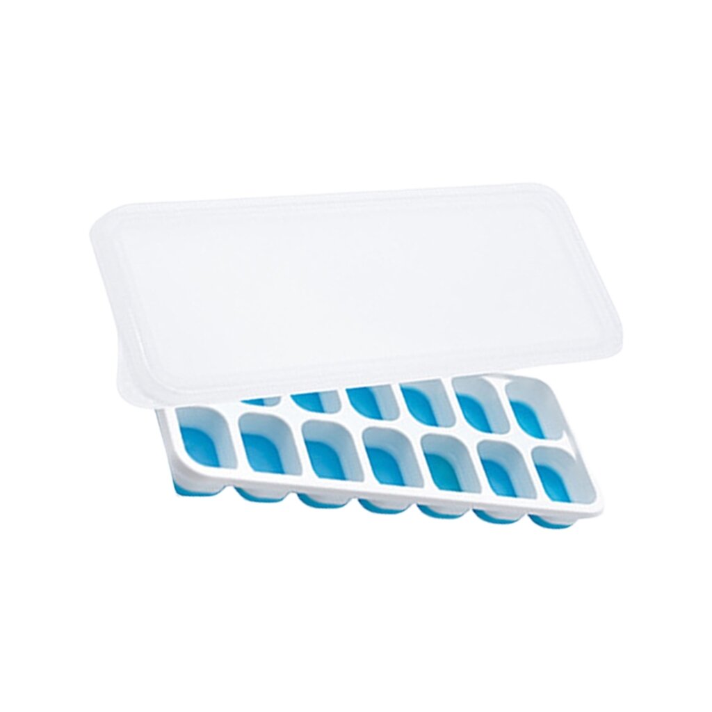 Компактная силиконовая форма для приготовления кубиков льда, герметичная, штабелируемая Форма для небольших холодильников и использования без беспорядка