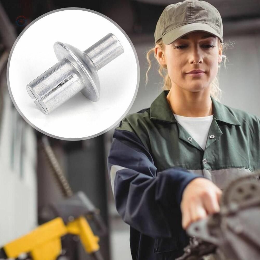 Гвозди с плоской круглой головкой, расширительные гвозди американского типа 100 шт, потайные заклёпки для надёжного крепления молотком