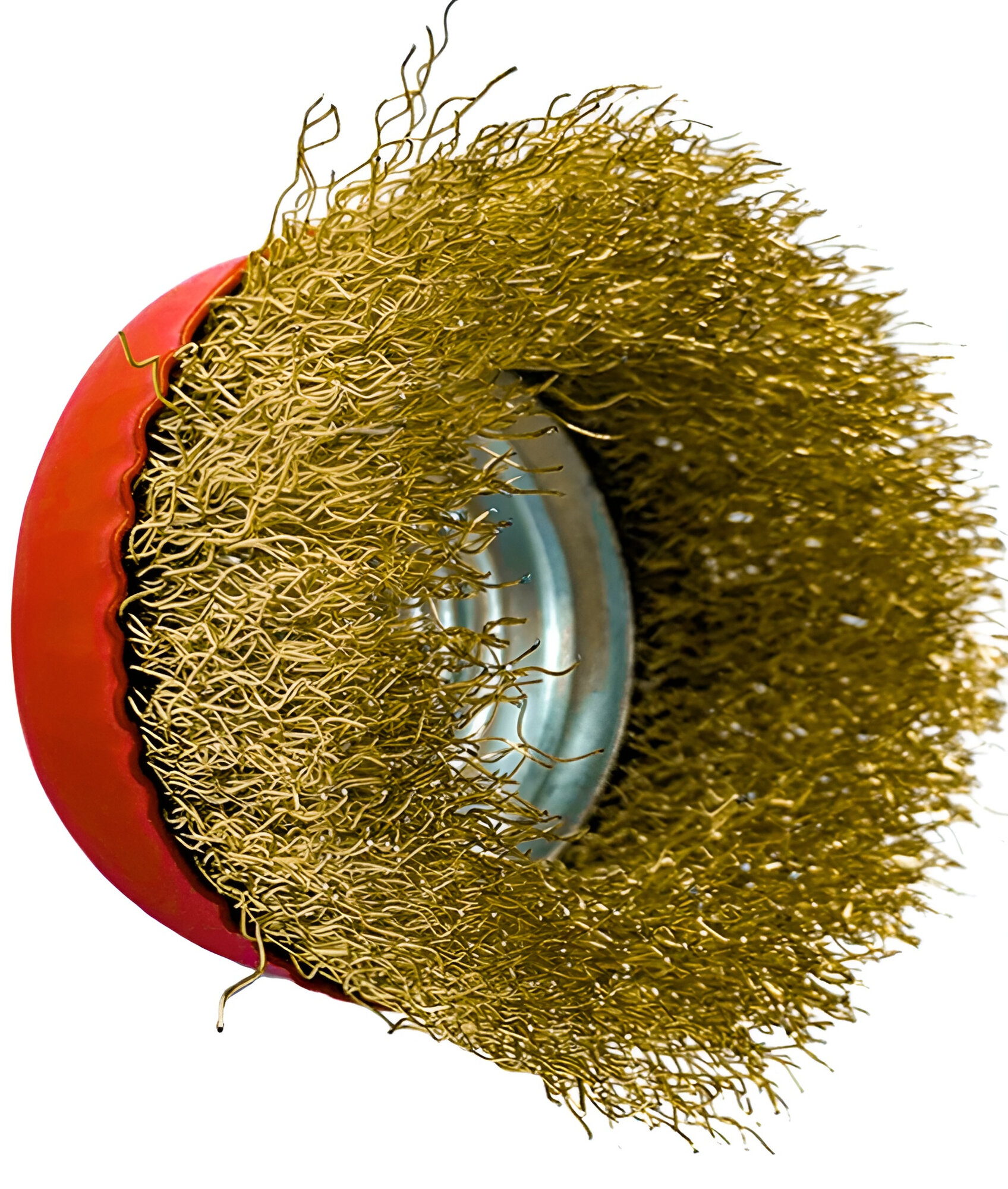 Щетка для УШМ чашеобразная 100 мм М14 Мягкая латунь чашка цена за шт.