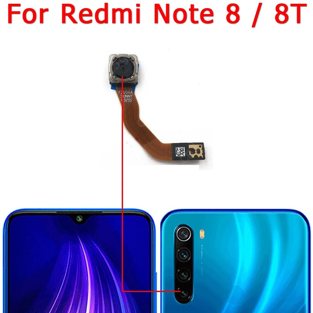 Задняя камера для Xiaomi Redmi Note 8 Pro 8T 5 5A 6 7 Модуль камеры задний вид запасные части Note 8 8T Macro
