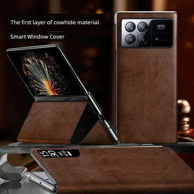 Чехол Xiaomi MIX Fold 3 цвет Oil Wax Brown, полная защита от ударов для складного смартфона