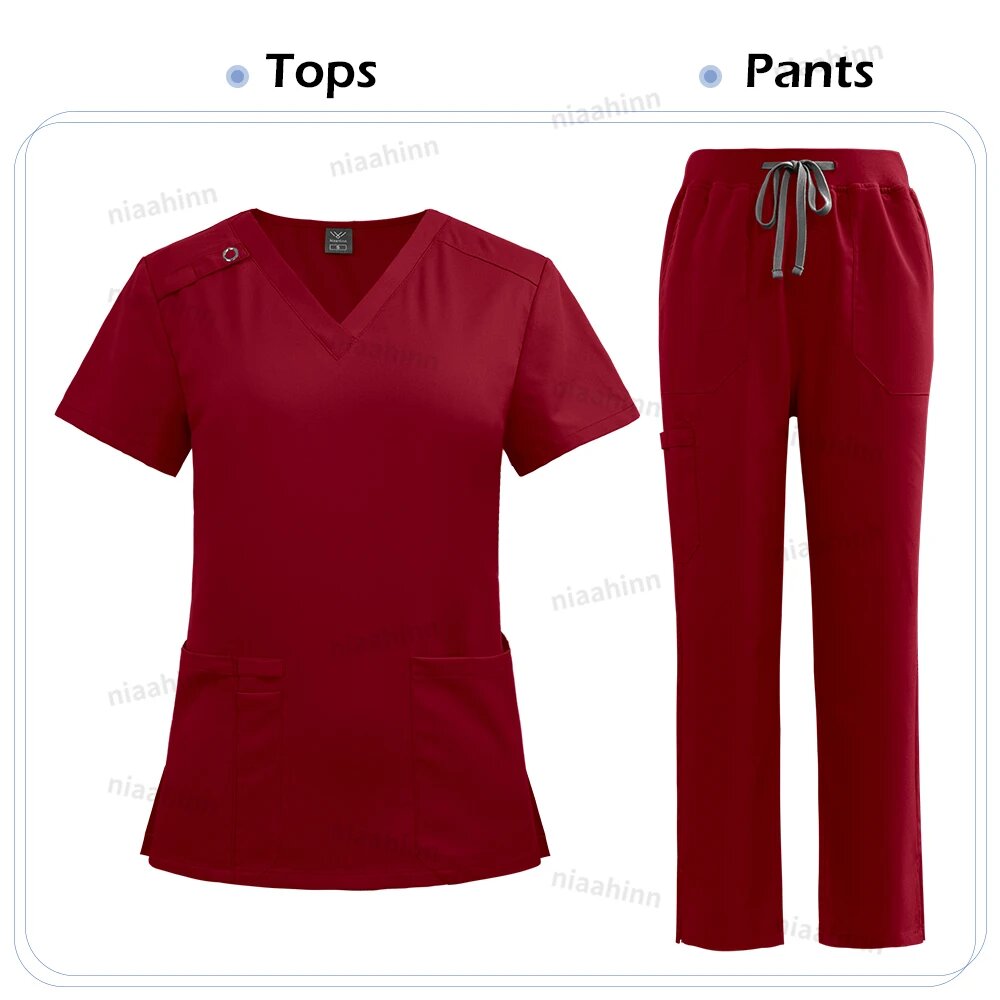 Niaahinn медицинские халаты для кормящих женщин М, 42020-Red