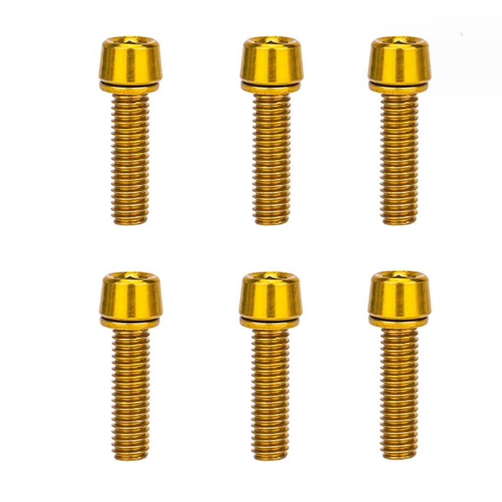 6 болтов для руля велосипеда, Золото