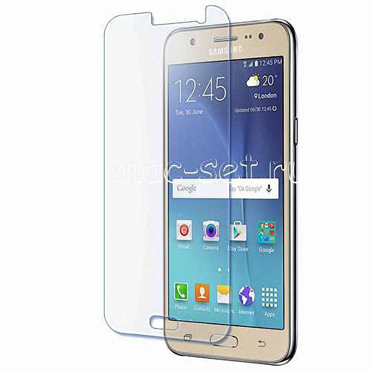 Защитное стекло для Samsung Galaxy J5 J500F / H / DS прозрачное на плоскую часть экрана