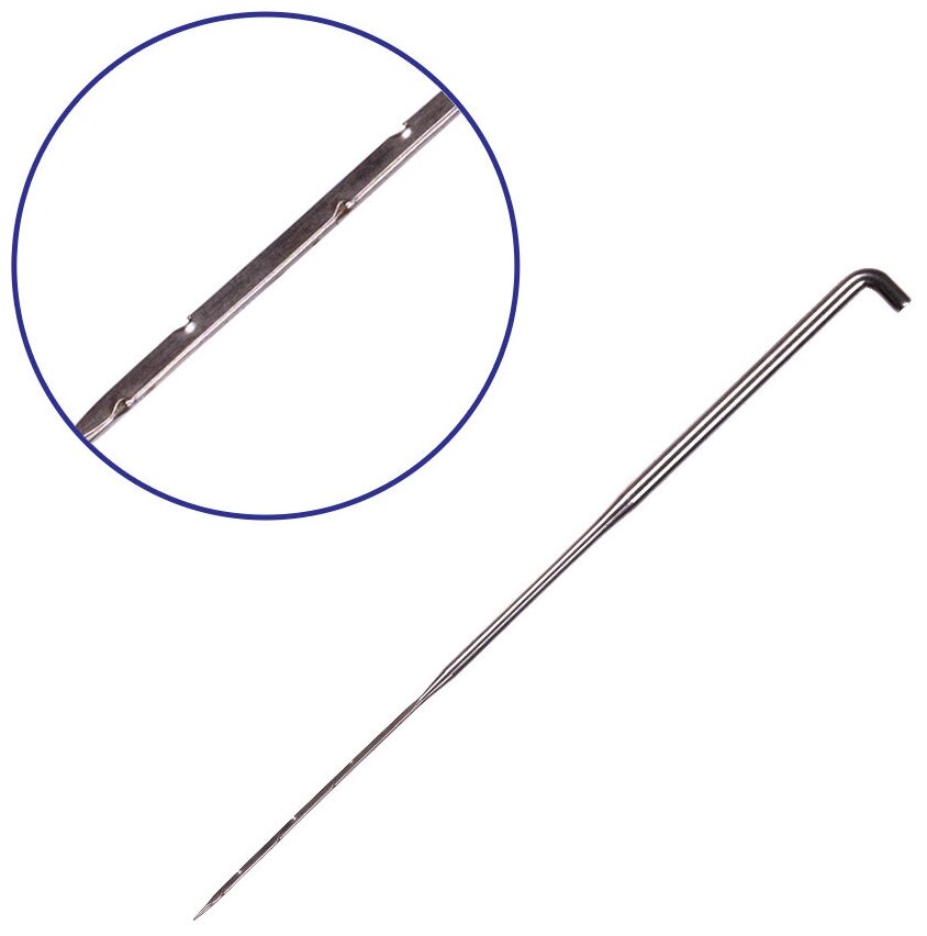 Валяние - иглы и инструменты Gamma FN-011 Иглы для валяния (фелтинга) запасные в пластиковой упаковке с европодвесом 5 шт №36 толстые - 2 шт, №40 тонкие - 3 шт.