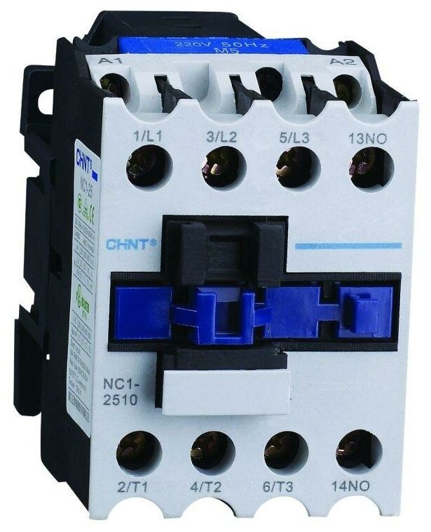 Контактор NC1-2501 25А кат. 230В AC 1НЗ AC-3 (R) CHINT 221634