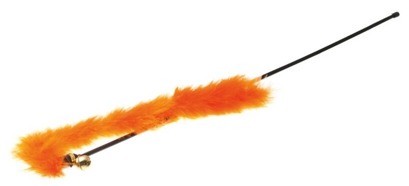 Дразнилка (myPet) оранжевая с хвостом 30 см и колокольчиком