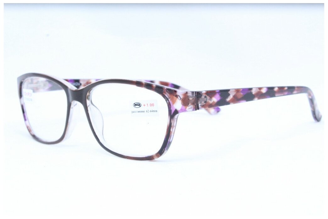 Готовые очки для зрения со стеклянными линзами (коричневые)