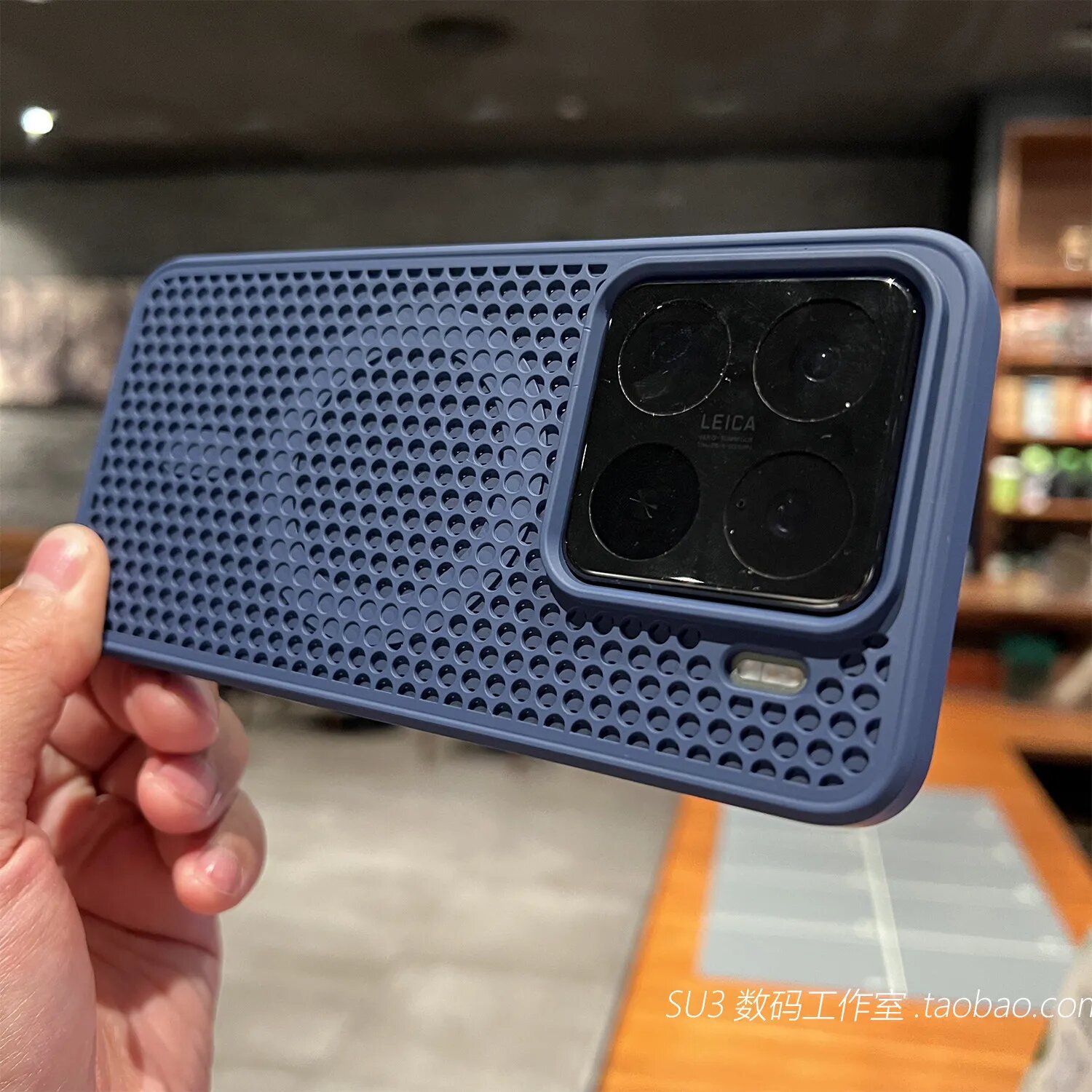 Магнитный чехол с теплоотводом для Xiaomi 17, чехол с сотовой структурой и отверстиями Синий, Blue