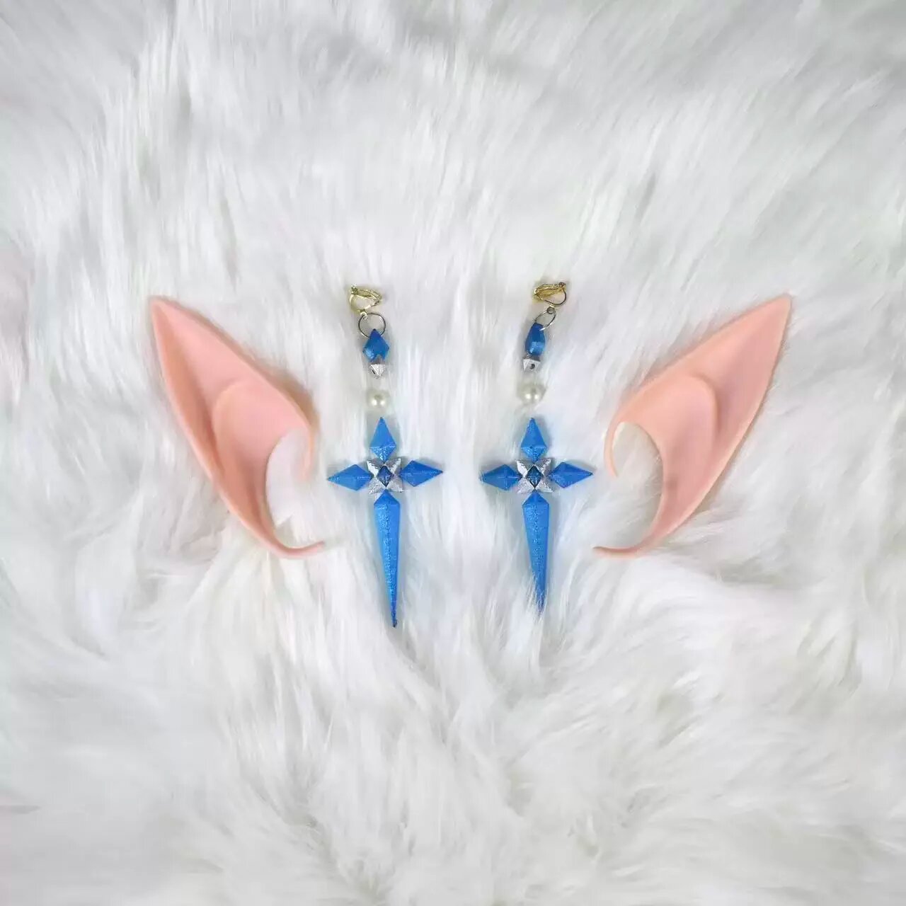 Косплей головной убор Genshin Impact анастасия феодоровна снежная earrings