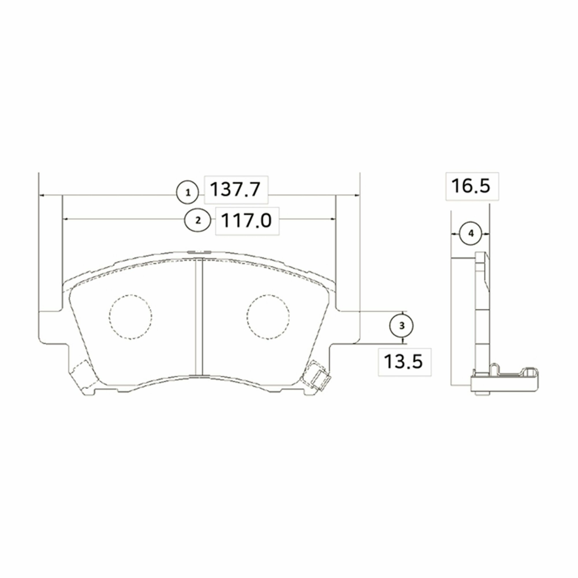 Колодки тормозные Субару Форестер Легаси SUBARU FORESTER 97>02/LEGACY 96>03/OUTBACK 00>03 передние Комплект 4 шт
