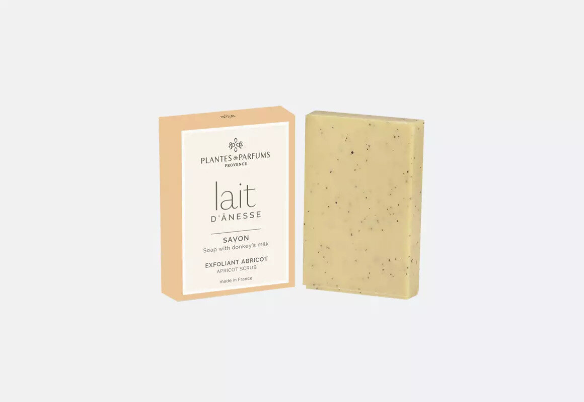 Мыло с ослиным молочком 100гр абрикос Plantes et Parfums Provence