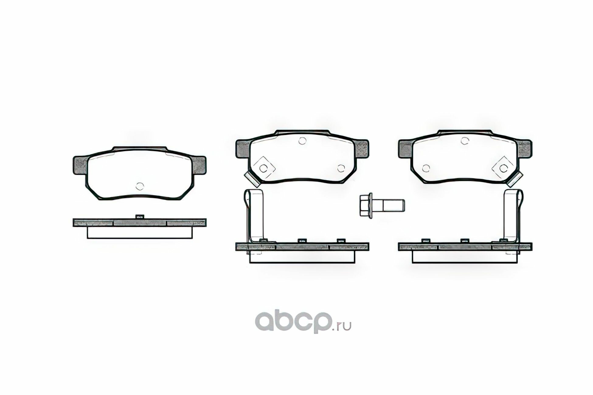Тормозные колодки дисковые задние.
