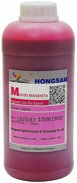 Чернила DCTec пигментные Epson Pro7900 Vivid Magenta (насыщенный пурпурный) 1000 мл