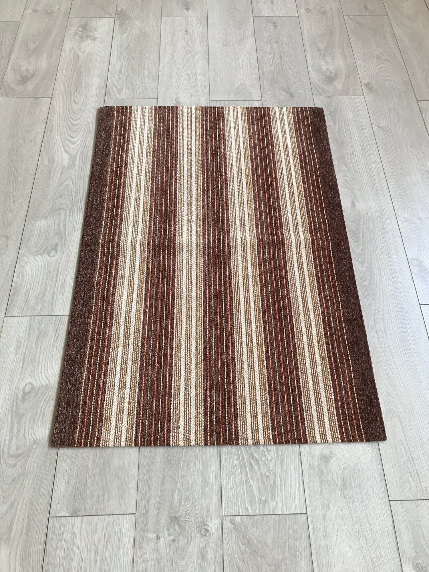 Ковер для комнаты на пол, палас в гостиную, Лаос 80х120, 184X, шоколадный