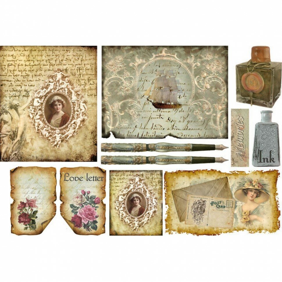 #DFS201 Бумага рисовая 48 x 33 см Stamperia